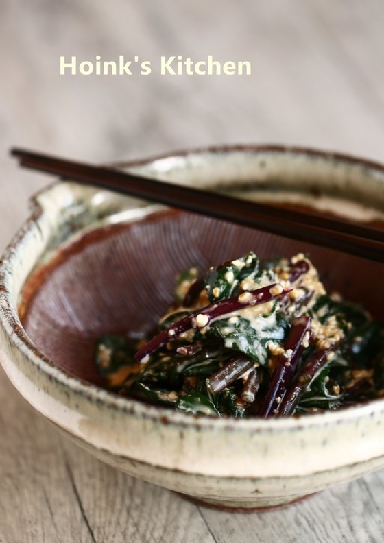 つるむらさきの胡麻マヨ和え by Hoink - 管理栄養士監修のレシピ検索・献立作成：おいしい健康 - 糖尿病